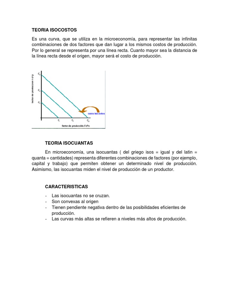 Teoria de Isocostos | PDF
