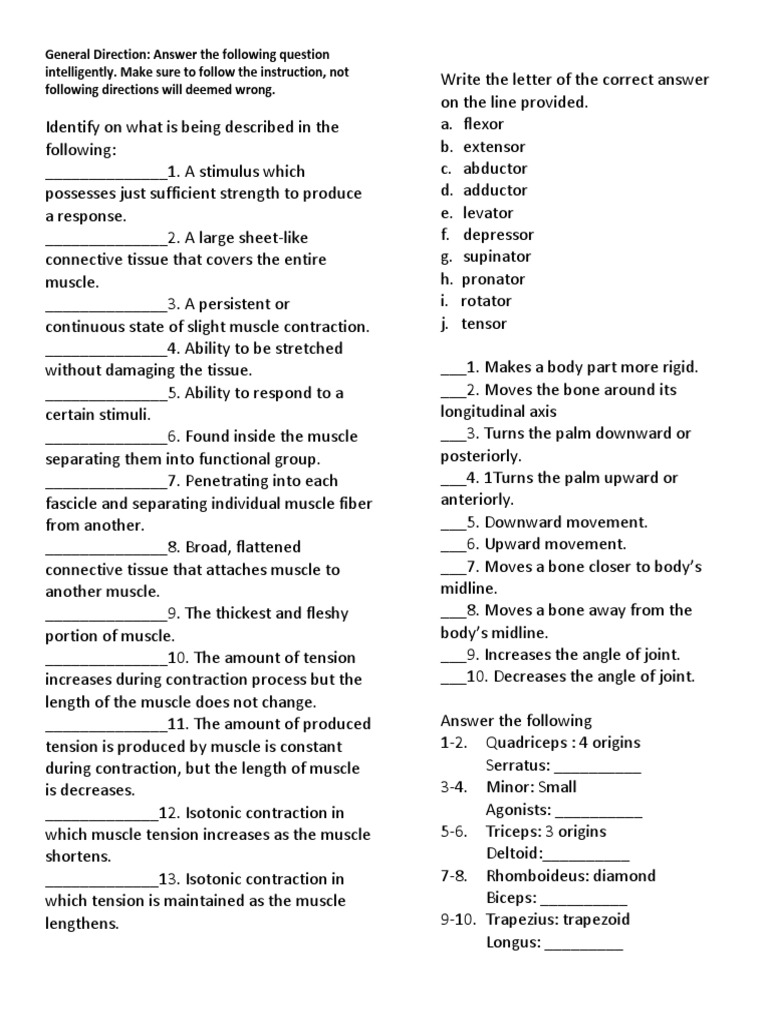 General Direction: Answer The Following Question Intelligently. Make ...