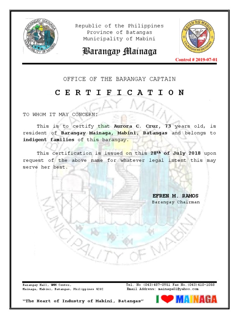 Indigent Form 2019 | PDF