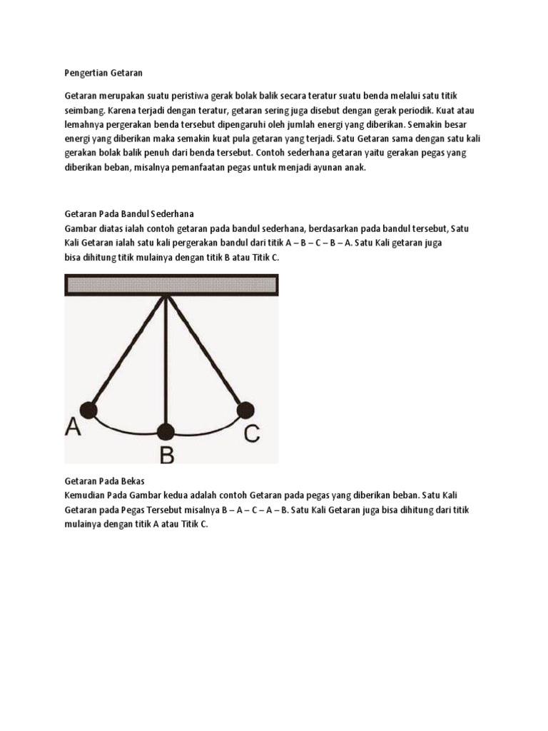 Materi Getaran | PDF