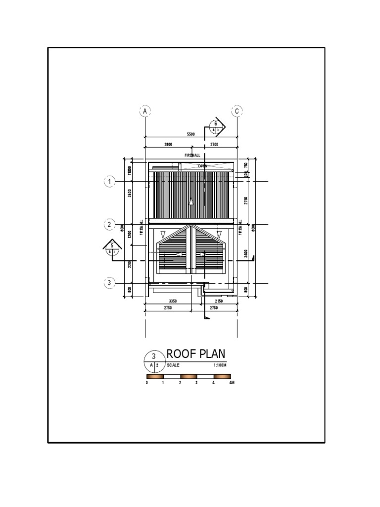 Firewall Roof Plan with Dimensions | PDF