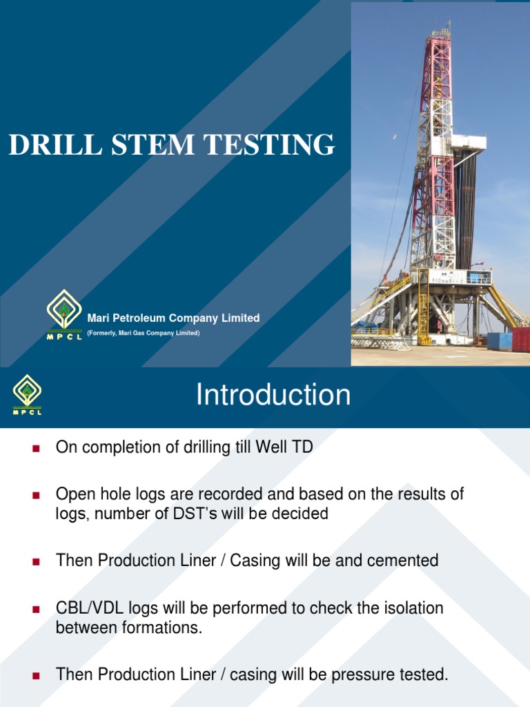 Drill Stem Testing: Mari Petroleum Company Limited | PDF | Casing ...