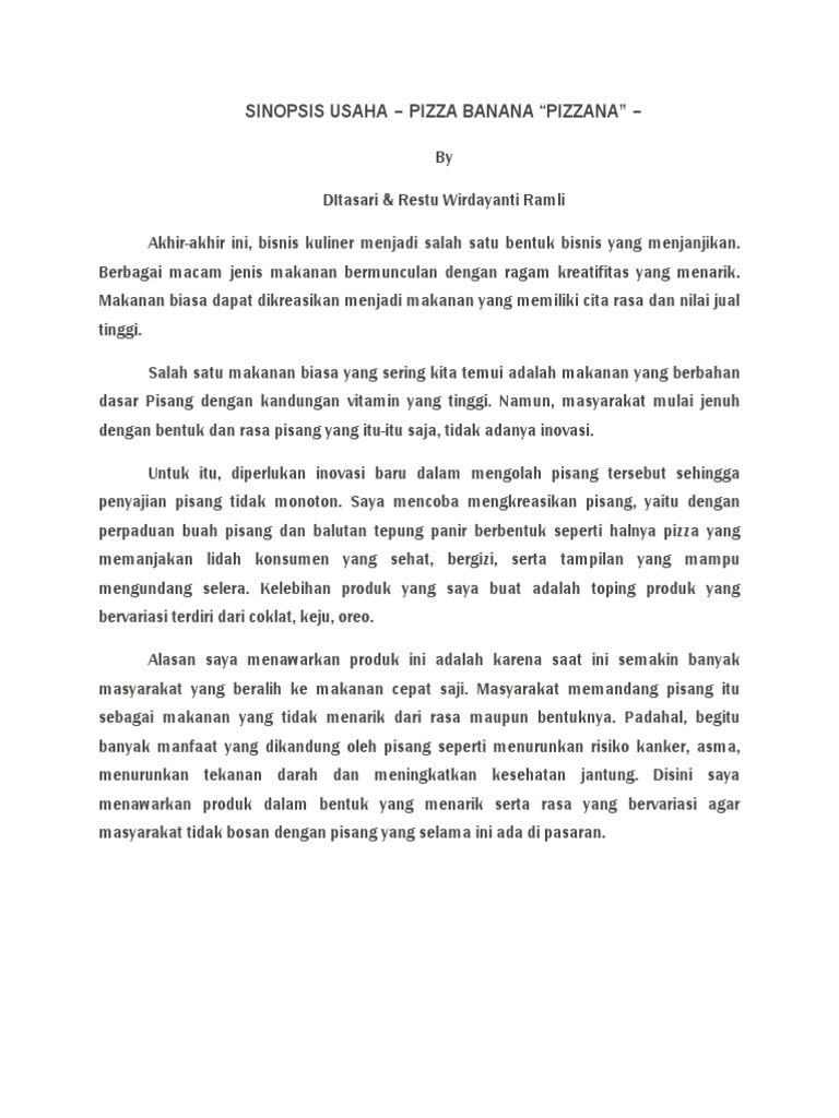 Sinopsis Usaha | PDF