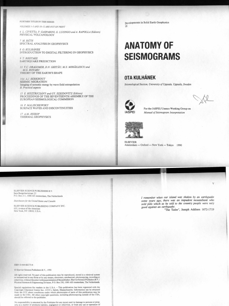 Anatomy of Seismograms PDF | PDF