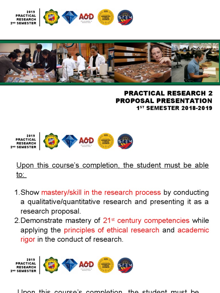 Practical Research 2 Proposal Presentation: 1 SEMESTER 2018-2019 | PDF ...