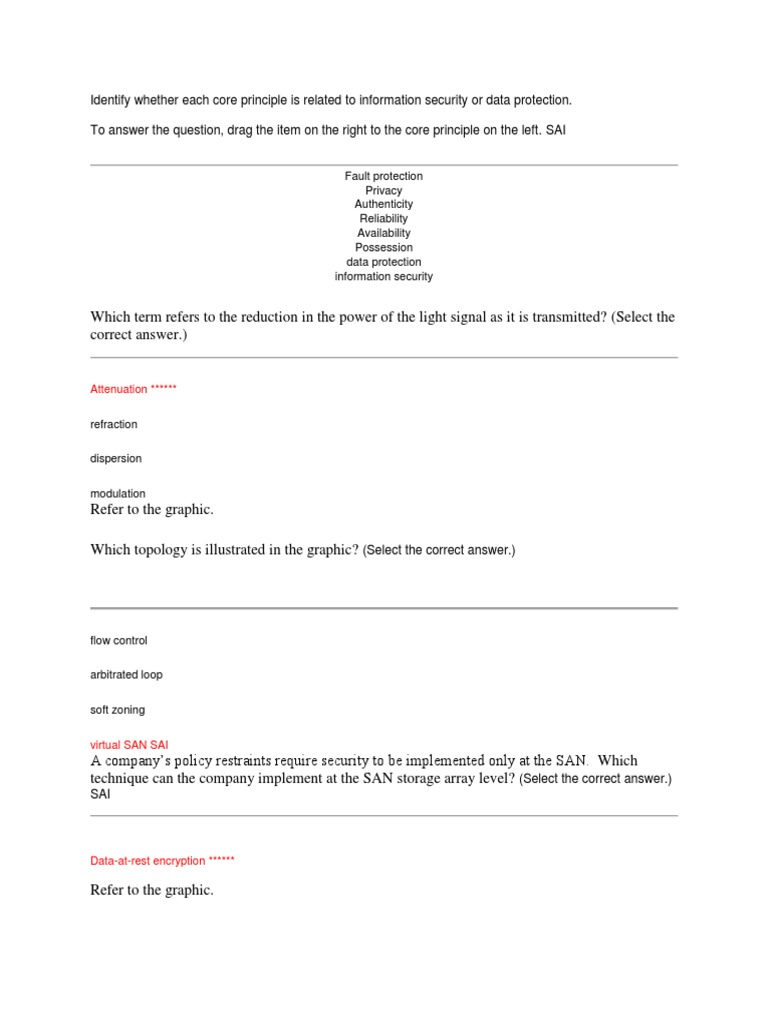 SAN and Storage Foundations Test For Channel Partners | PDF | Network ...