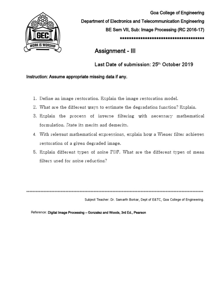 IP Assignment 3 | PDF