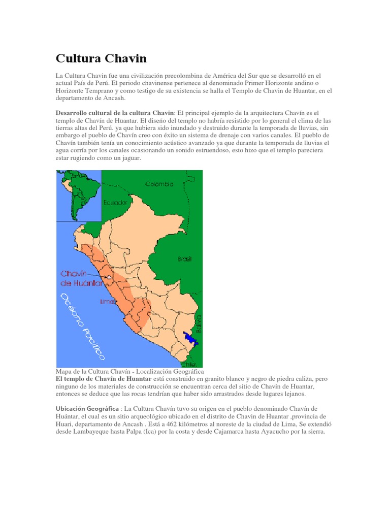 Cultura Chavin | PDF | Cultura (general) | Alimentos