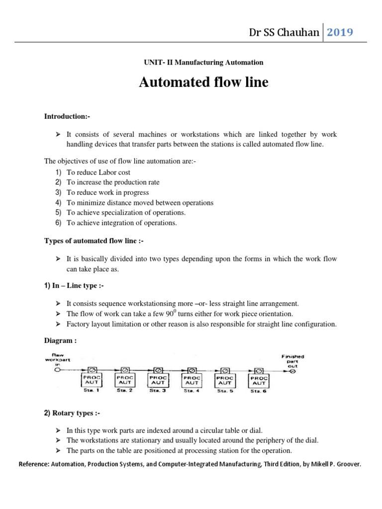 Automated Flow Lines | PDF | Automation | Machines