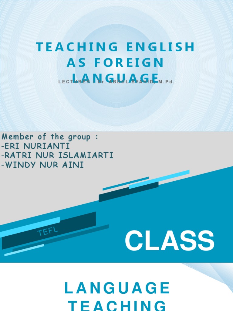 English Teaching Method | PDF | Language Education | Second Language