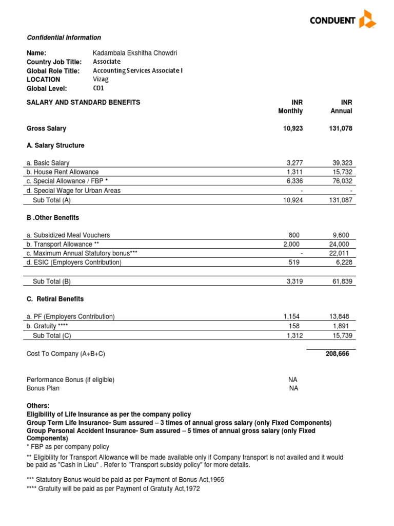 Kadambala Ekshitha Chowdri PDF | PDF | Life Insurance | Salary