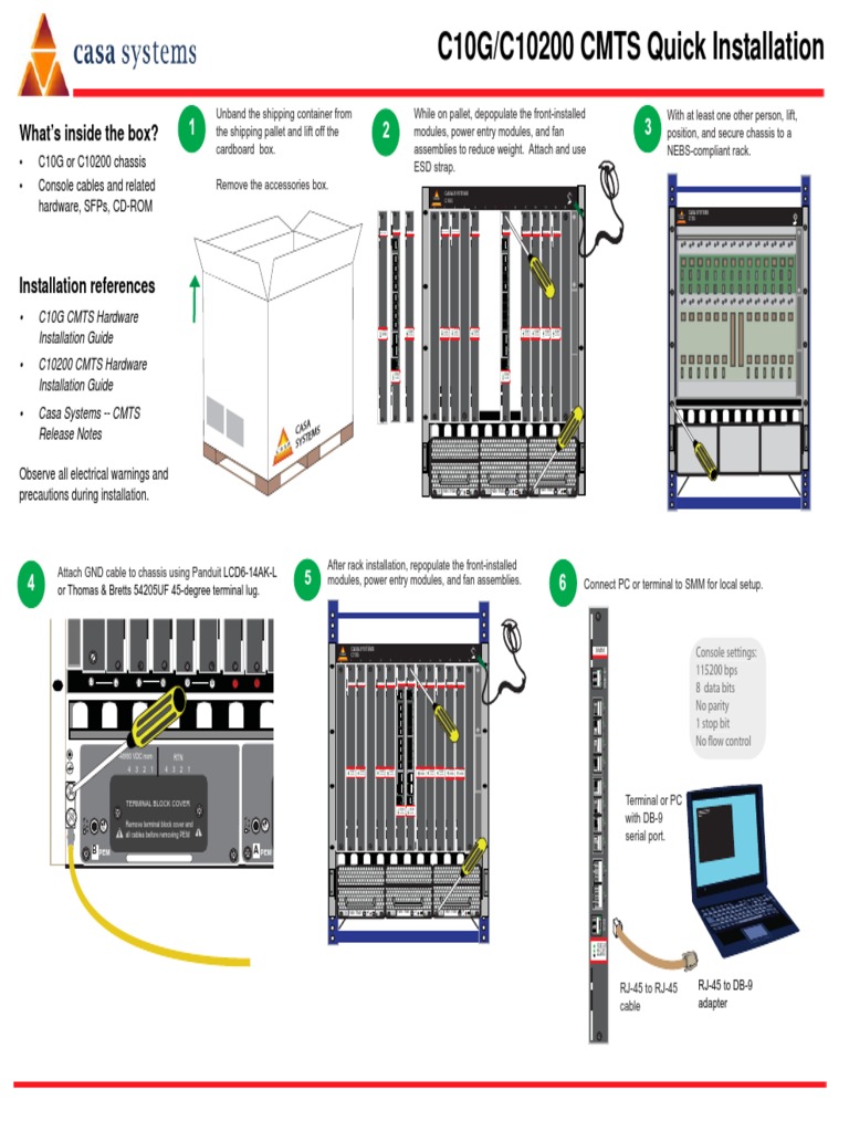 C10G/C10200 CMTS Quick Installation: What's Inside The Box? | PDF ...