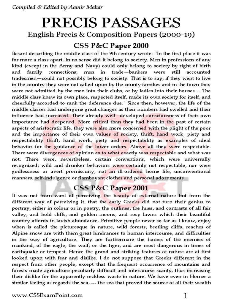 Précis and Composition | PDF | Envy | Neurosis