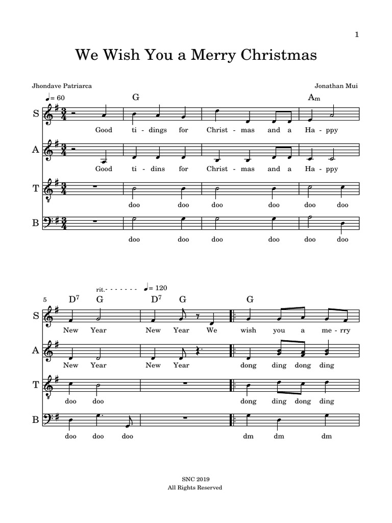 We Wish You A Merry Christmas | PDF