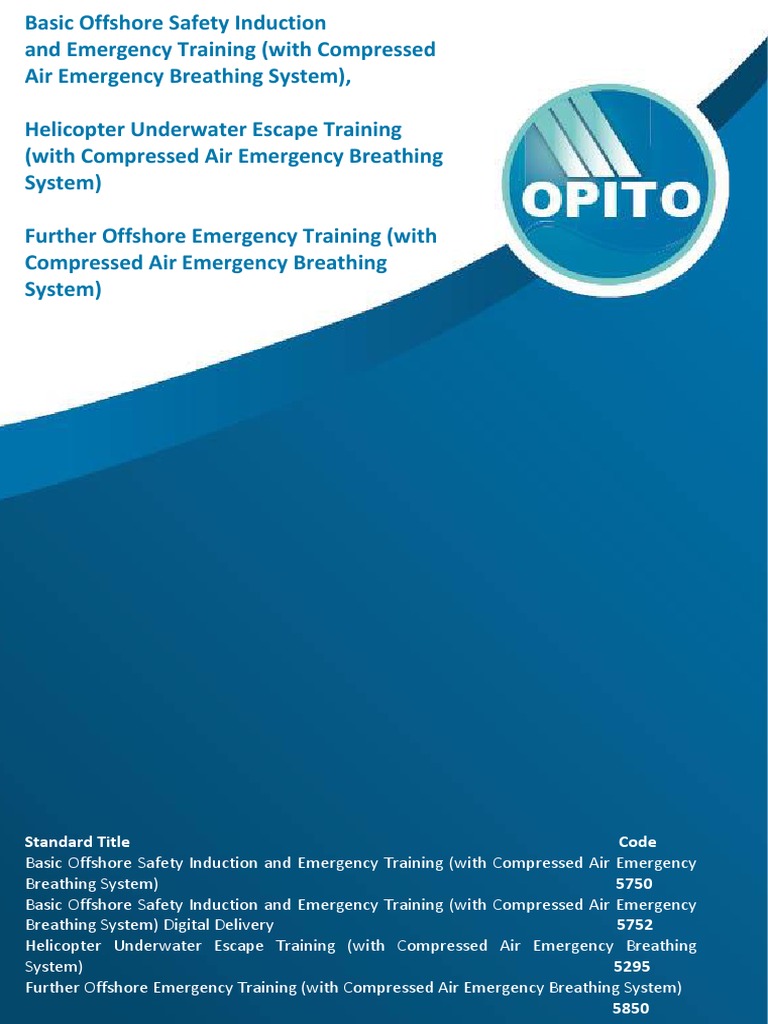 Bosiet With CA Ebs Huet With CA Ebs and Foet With CA Ebs Rev 0 Amendment 8 Available From 1st ...