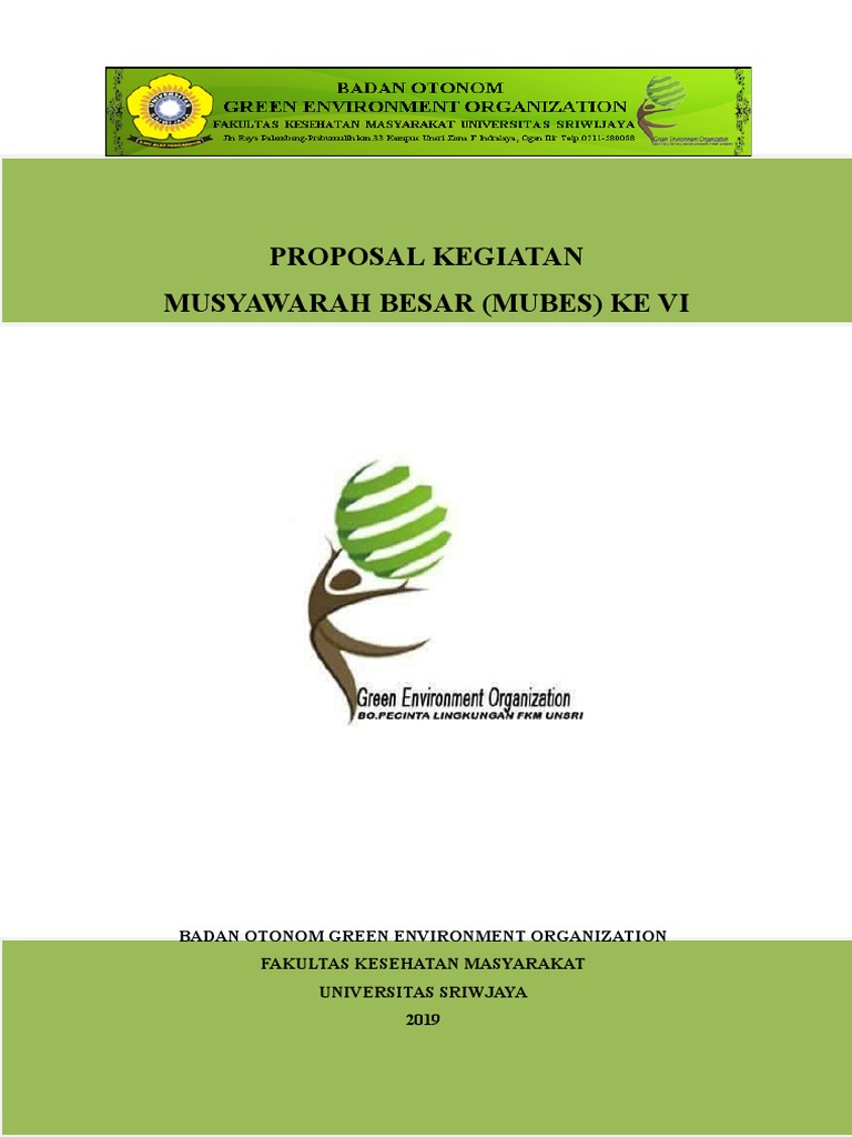 Proposal Kegiatan Mubes 2019 | PDF