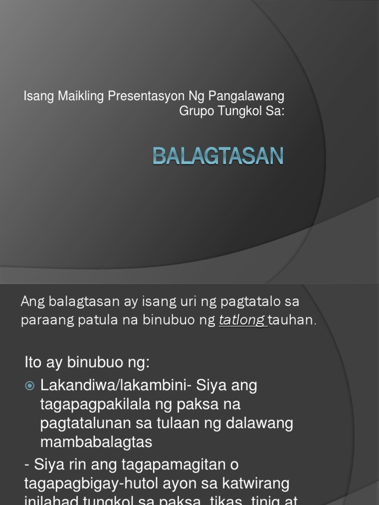 Balagtasan | PDF