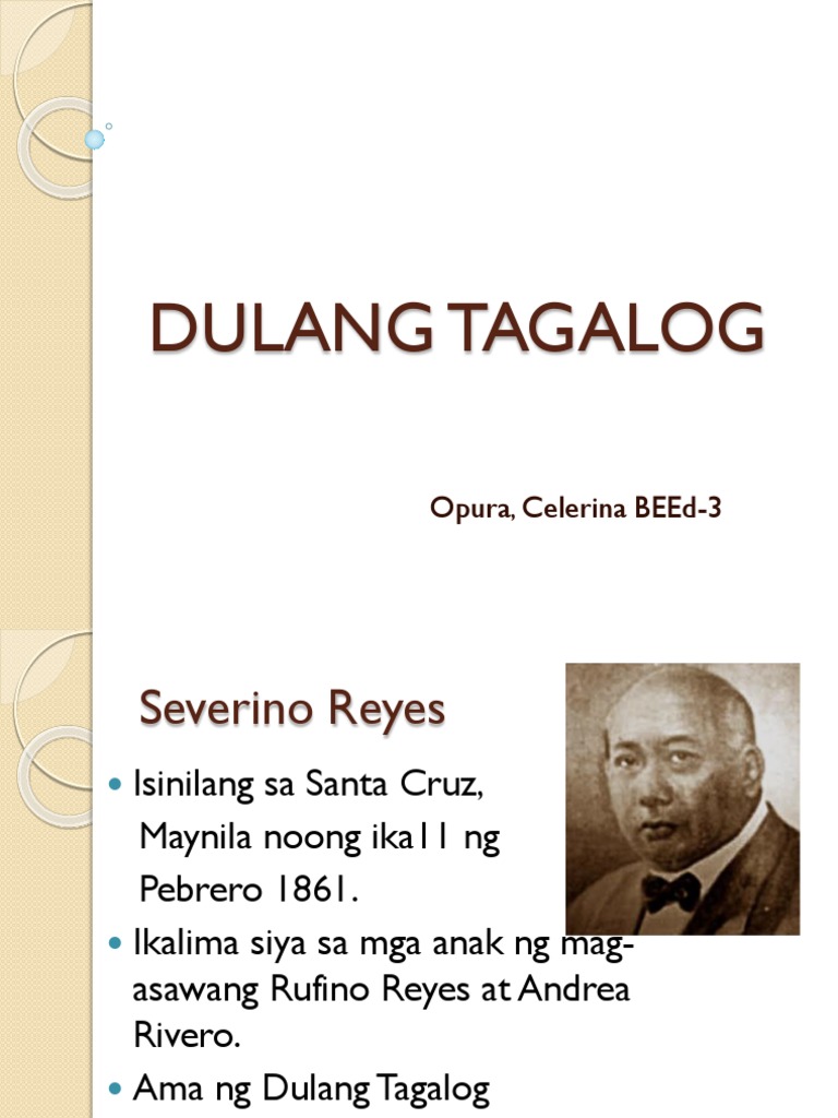 Siglo 20 Dulang Tagalog | PDF