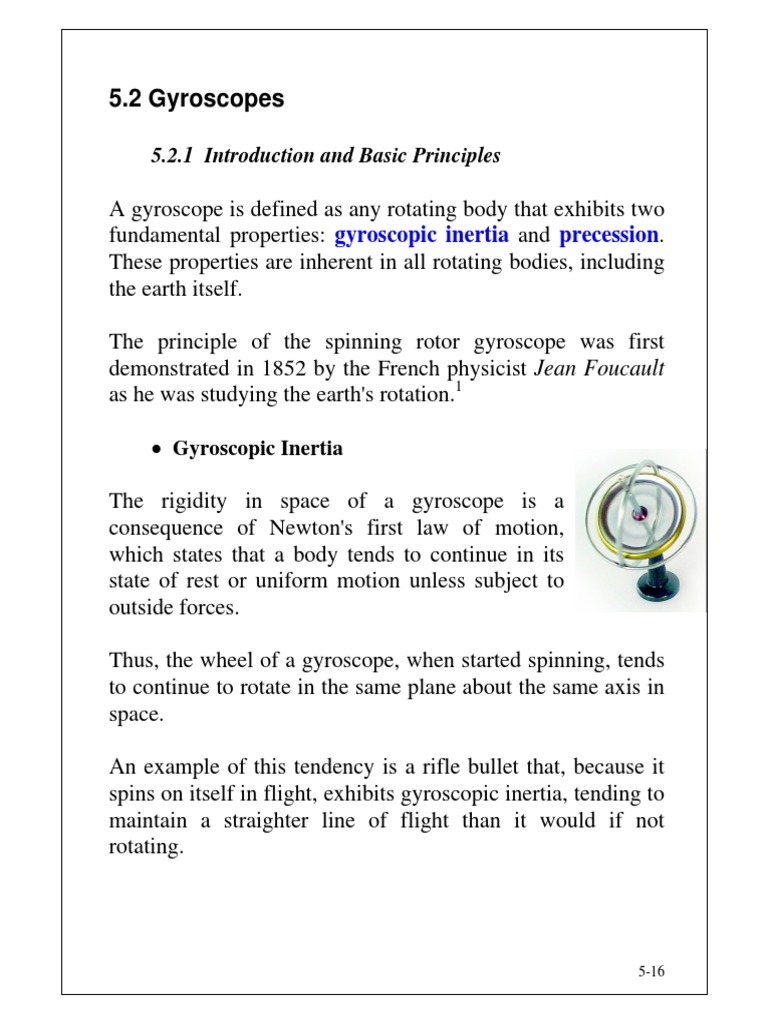 Gyroscopes | PDF | Gyroscope | Rotation Around A Fixed Axis
