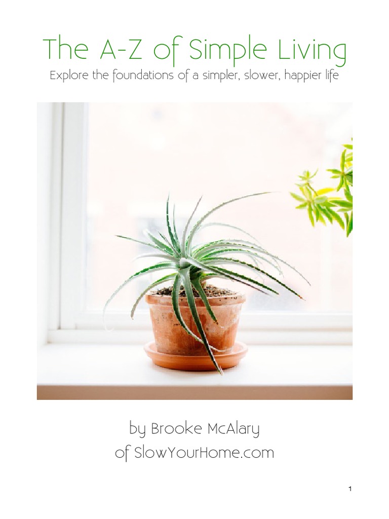 A Z of Simple Living Book | PDF | Simple Living | Minimalism