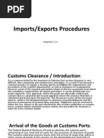 Custom Goods Clearance Process Flowchart | PDF