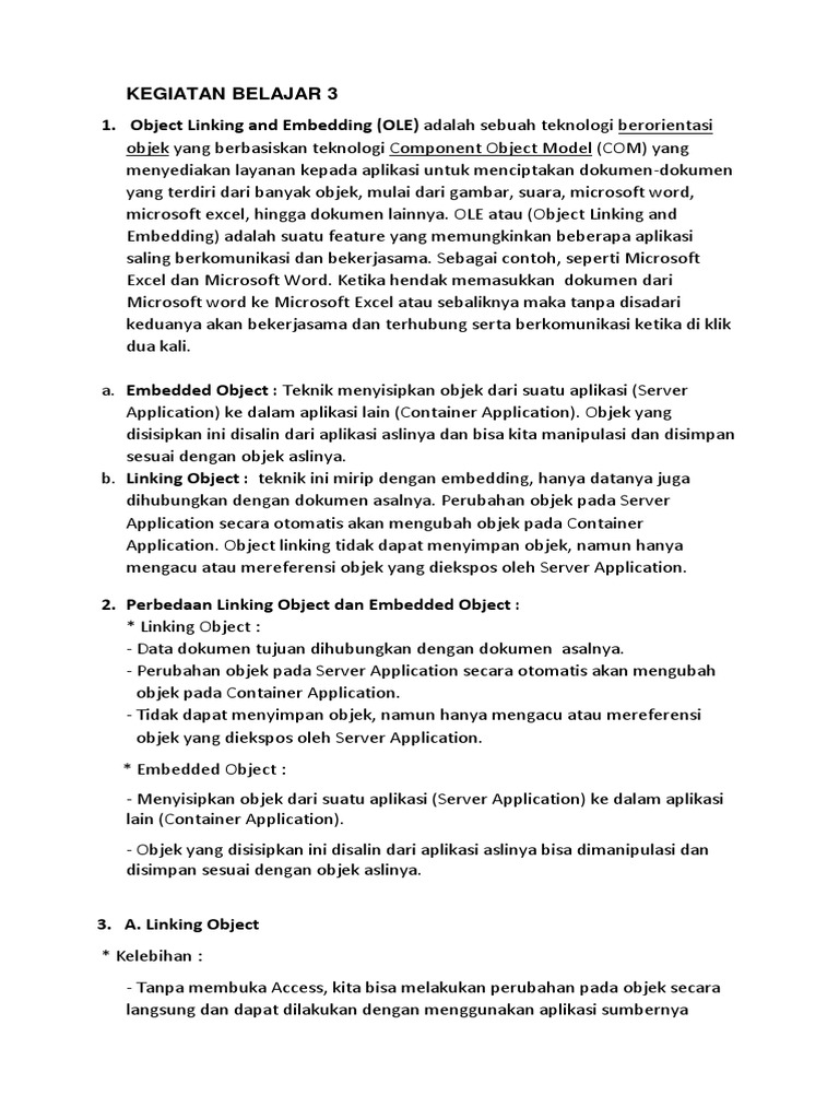 MENGEMBANGKAN PENGERTIAN OLE | PDF