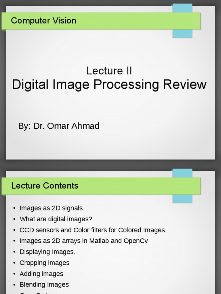 Digital Image Processing Fundamentals: An Introduction to Working with ...