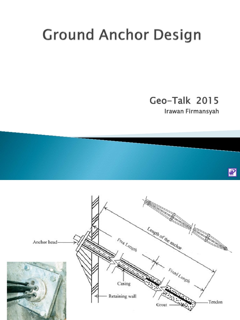GEO TALK Ground Anchor | PDF | Building Materials | Materials