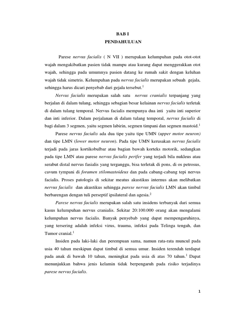 Paresis Nervus VII | PDF