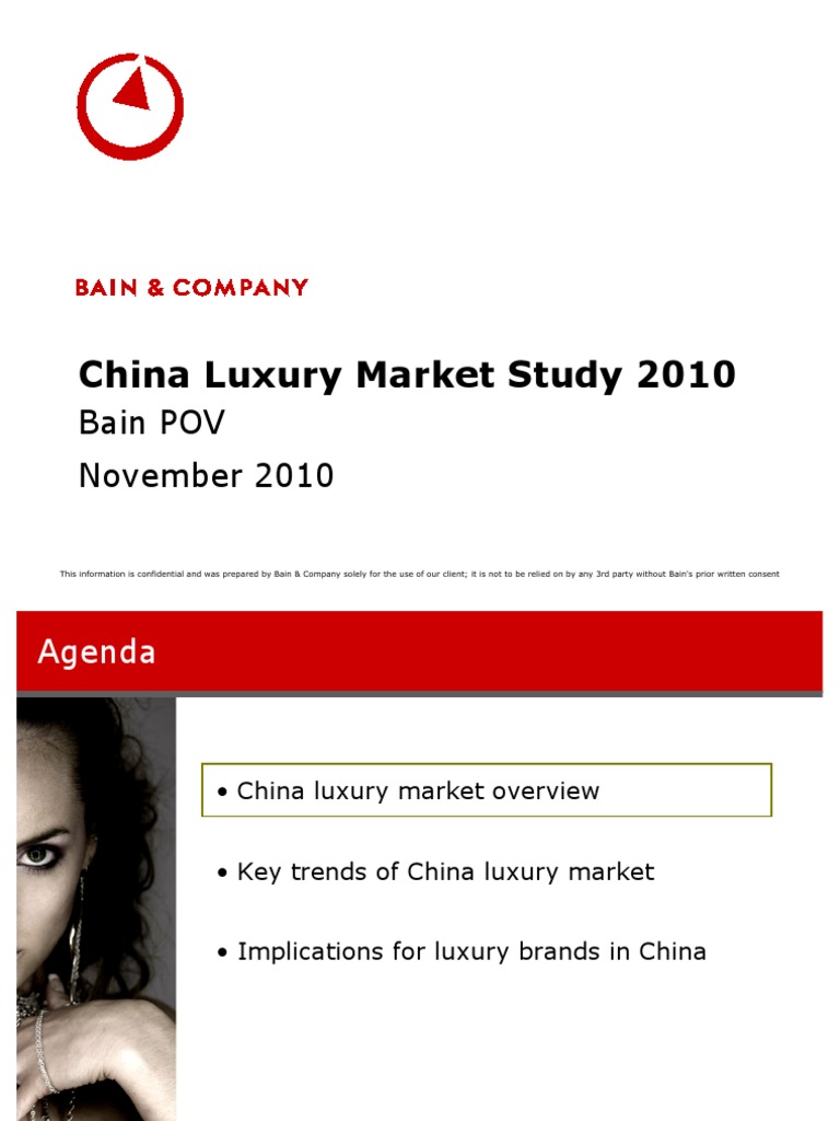 China Luxury Market Study 2010 | PDF | Luxury Goods | Brand