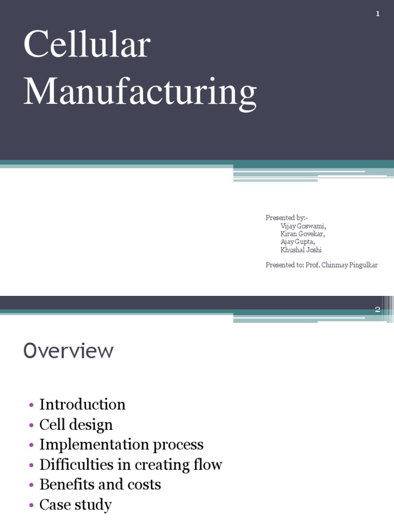 Cellular Manufacturing | PDF | Production And Manufacturing | Economic ...