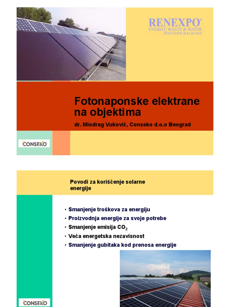 Solarne Elektrane Conseko Doo | PDF