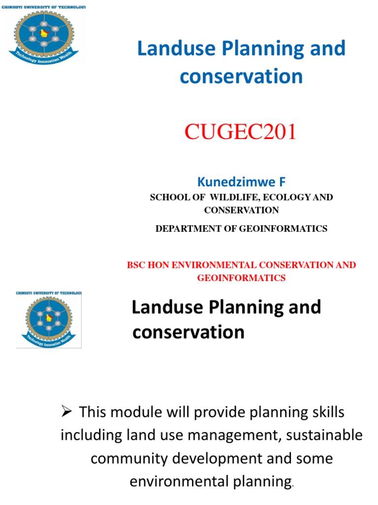 Land Use Planning and Conservation Guide | PDF | Environmental Social ...
