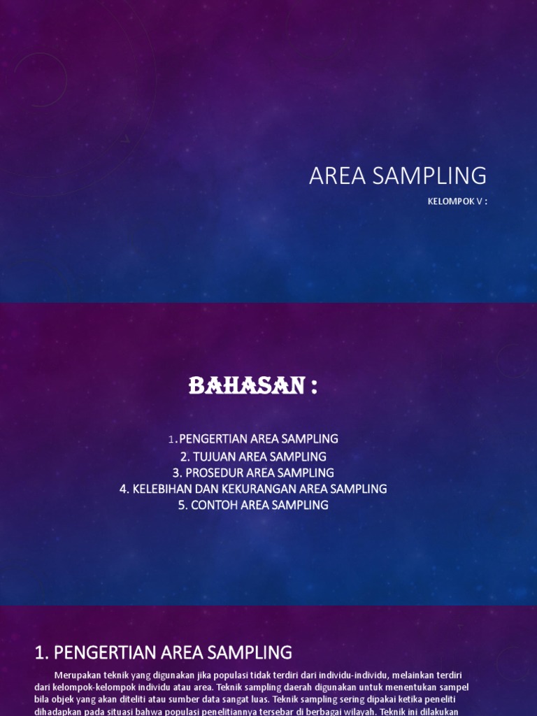 Area Sampling | PDF