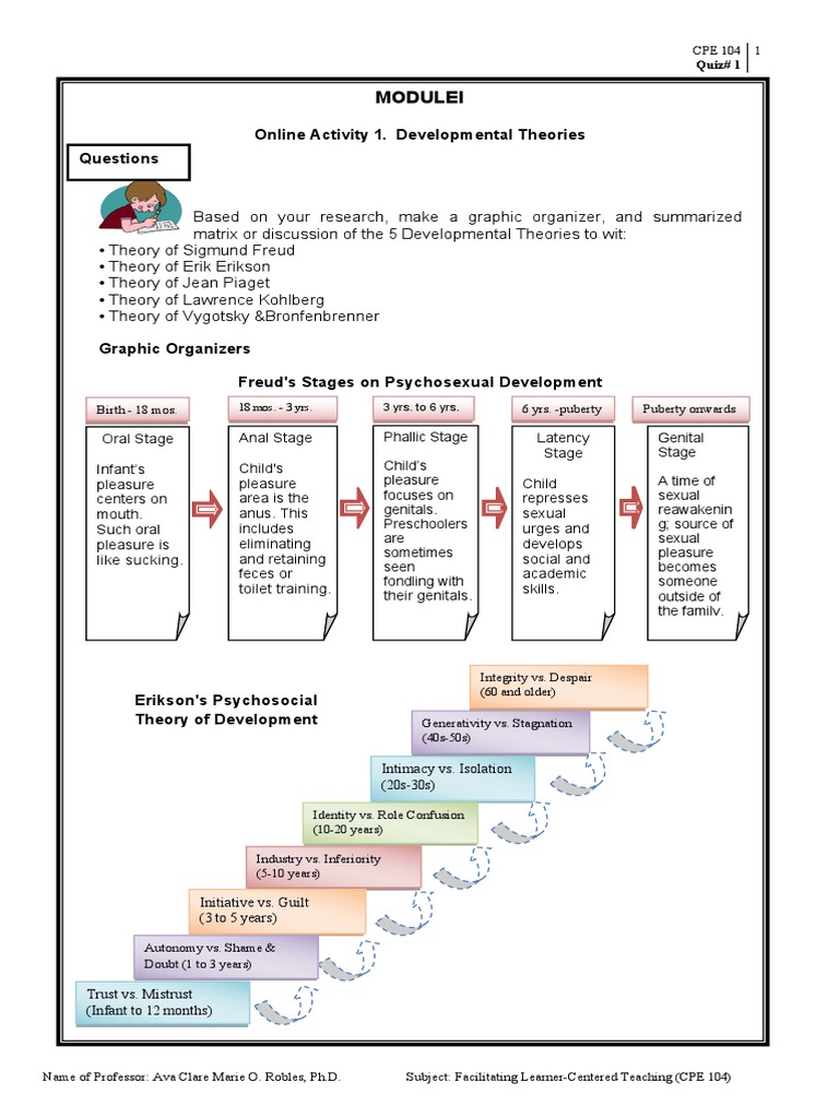 Concept Maps of Different Theories of Development | PDF | Human ...