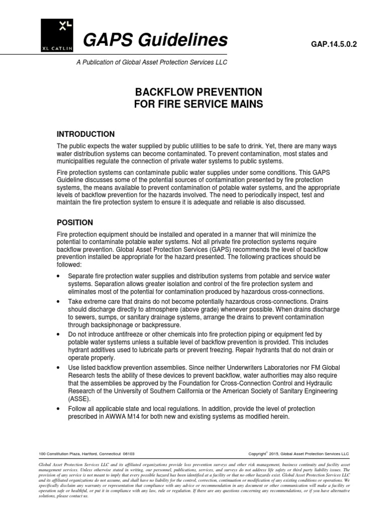 BFP For Fire Mains - Fire System Class | PDF | Water Supply Network ...