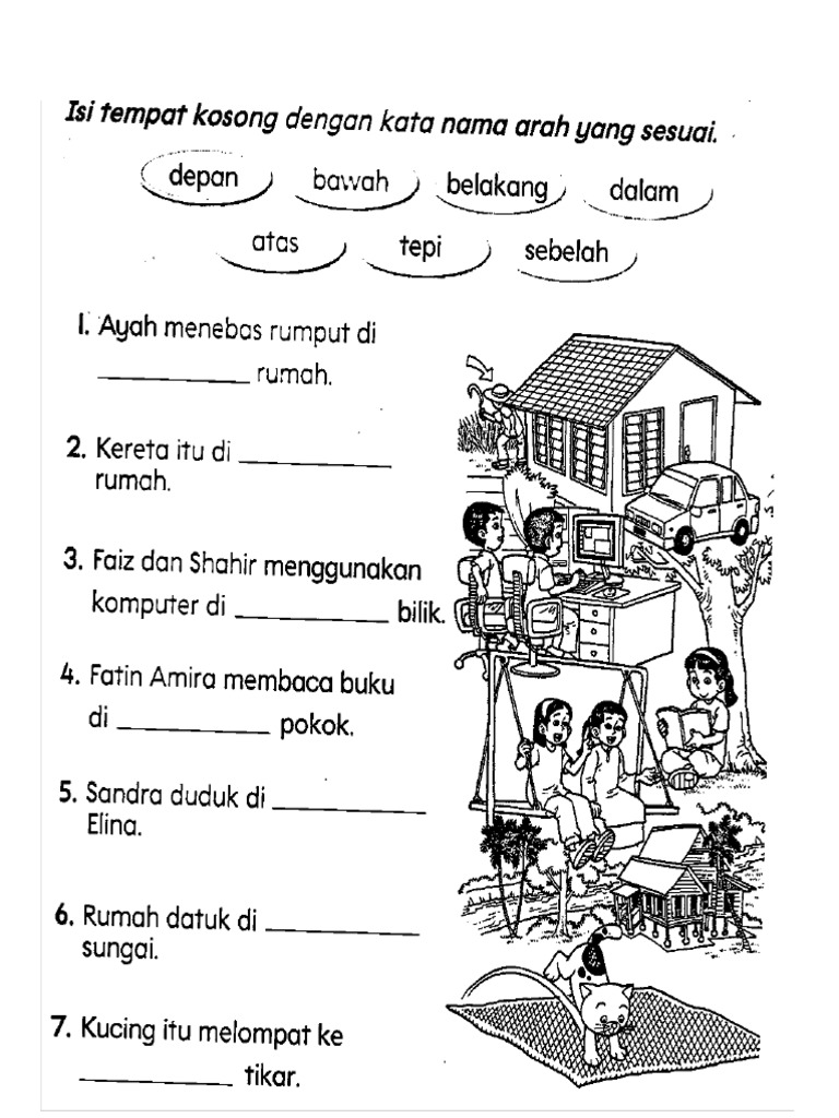 Latihan Kata Arah 1 | PDF