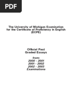 ECPE Writing Rating Scale | PDF | Vocabulary | Cognition