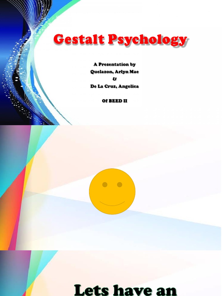 Gestalt Final Na Talaga | PDF | Perception | Clinical Psychology