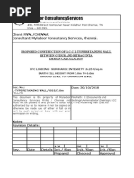 Design of Random Rubble Masonry Retaining Wall | PDF | Friction | Bending