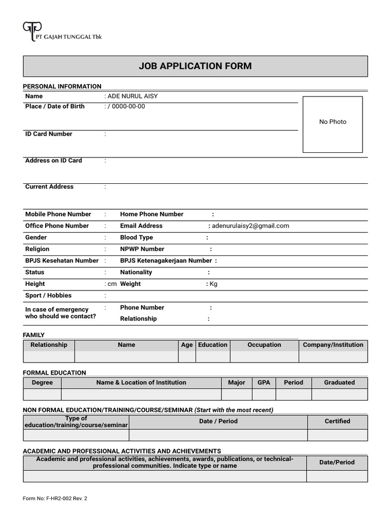 Job Application Summary | PDF | Employment | Economies
