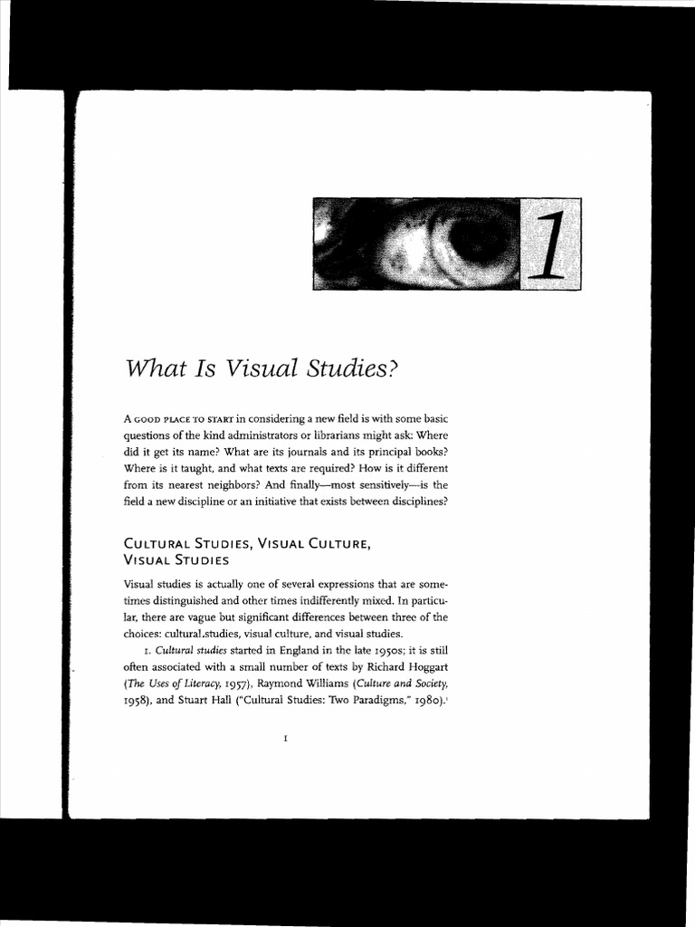 James Elkins. What Is Visual Studies? | PDF | Art History ...