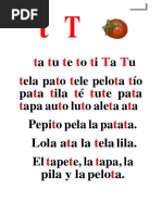 Oraciones Letras M, L, P, S, D, T | PDF