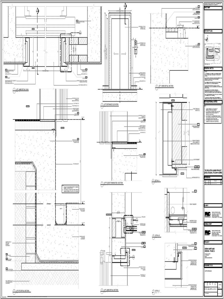 Lift-Kerb Detail Section 6 Lift Jamb Detail Plan 1: Investments ...