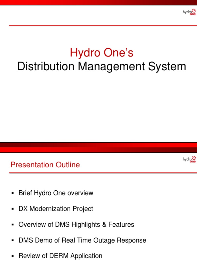 Distribution Mangement System (DMS) | PDF | Power (Physics) | Electricity