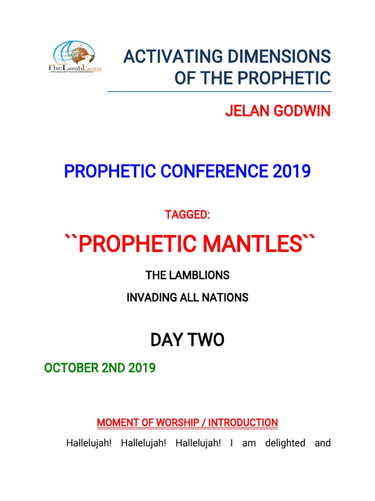 Activating Dimensions of The Prophetic by Jelan Godwin | PDF | Language Arts & Discipline