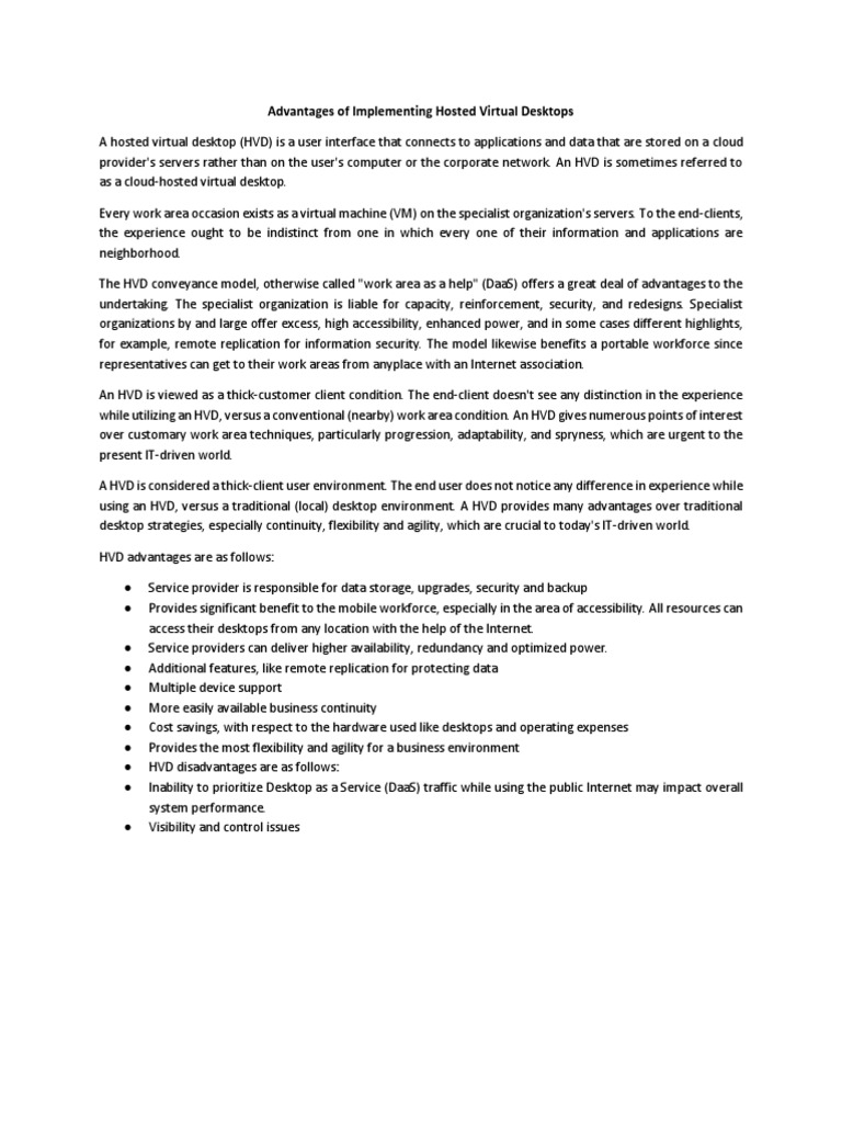 Hosted Virtual Desktops for IT Pros | PDF | Cloud Computing | Computer Data