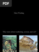 MASS WASTING (Handouts) | PDF | Landslide | Erosion