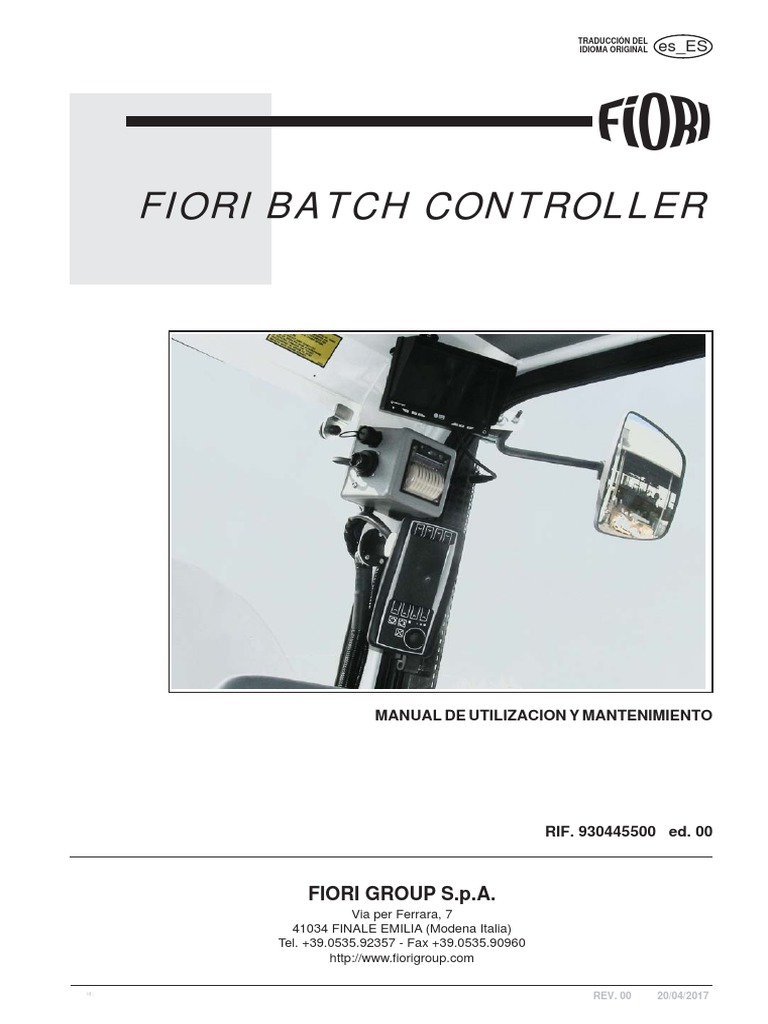 Fiori Batch Controller | PDF | Impresora (Computación) | Agua