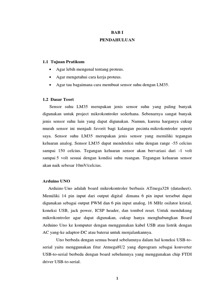 Laporan Embedded System Proteus | PDF